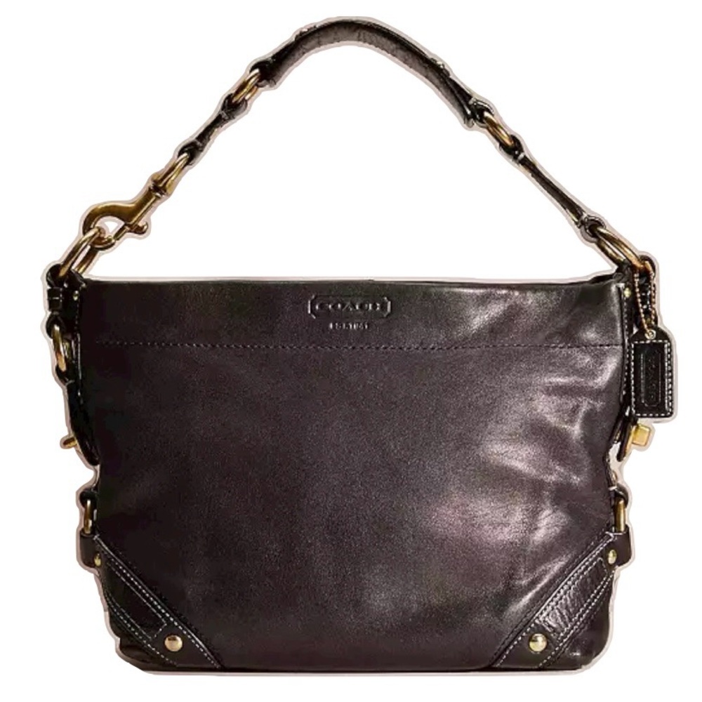 Coach “Carly” Brown Leather Hobo - Gem